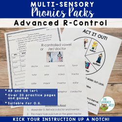 Syllable Types R-Controlled Vowels for Orton-Gillingham Lesson Plans ...