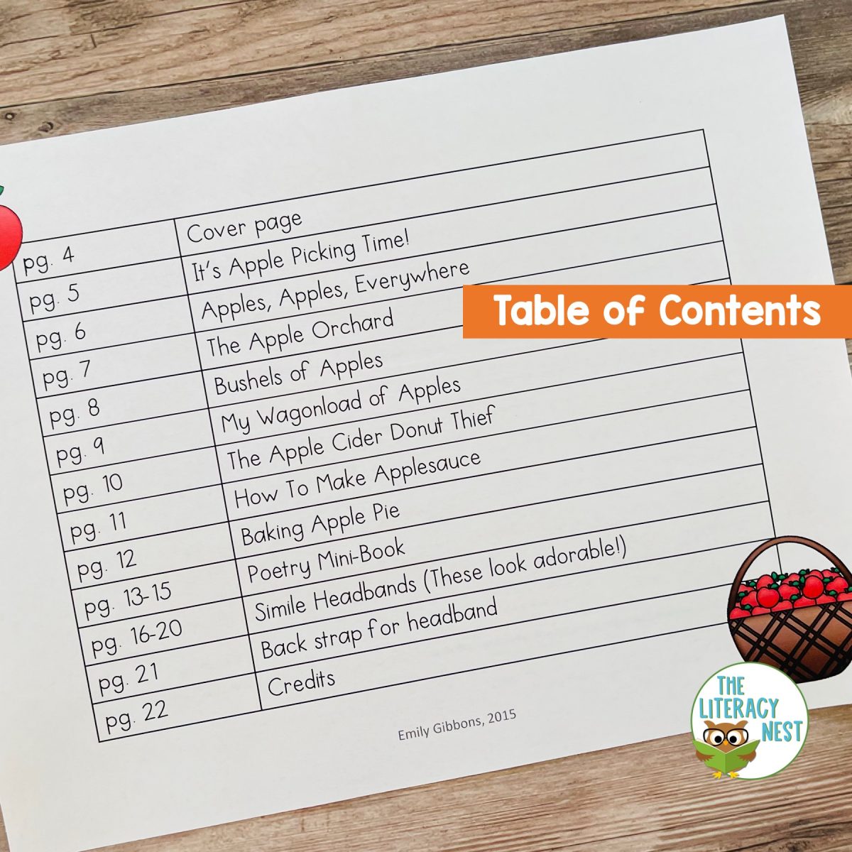 Apple Poems for Fluency Practice - The Literacy Nest