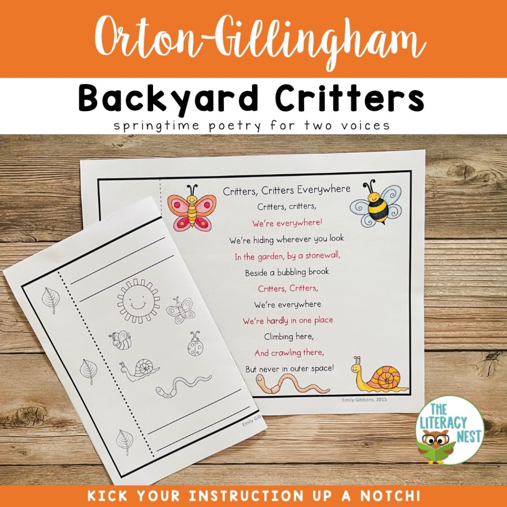 Spring Poems for Fluency Practice - The Literacy Nest