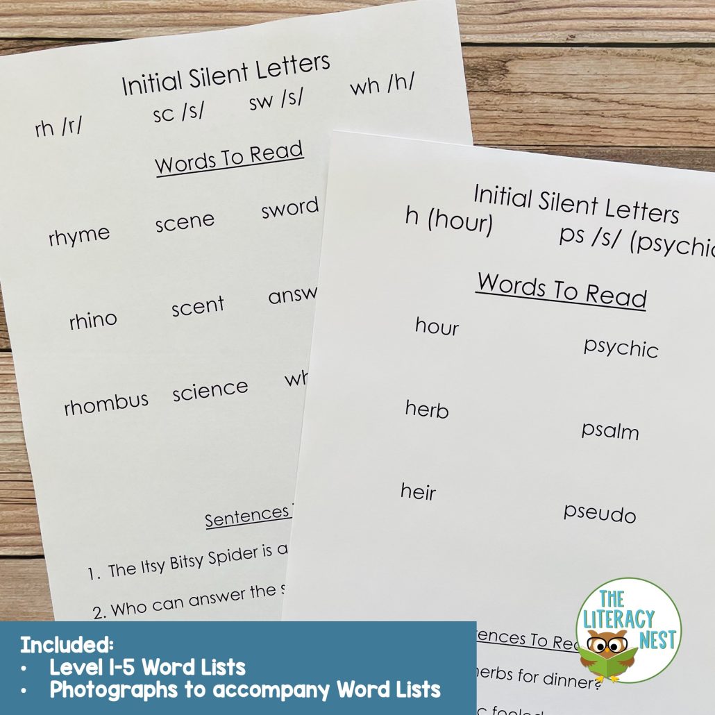 Orton Gillingham Spelling Lists and Sentences BUNDLE - The Literacy Nest