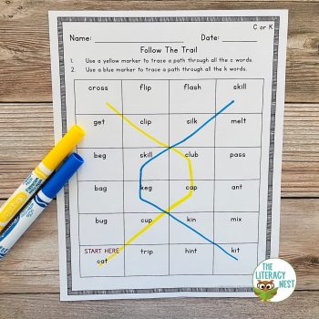 C or K Spelling Rules for Orton-Gillingham Lessons - The Literacy Nest