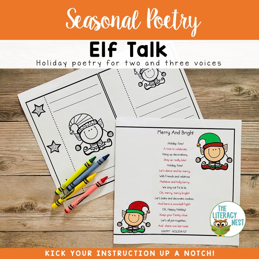 Fluency Poems December Themed Poetry - The Literacy Nest