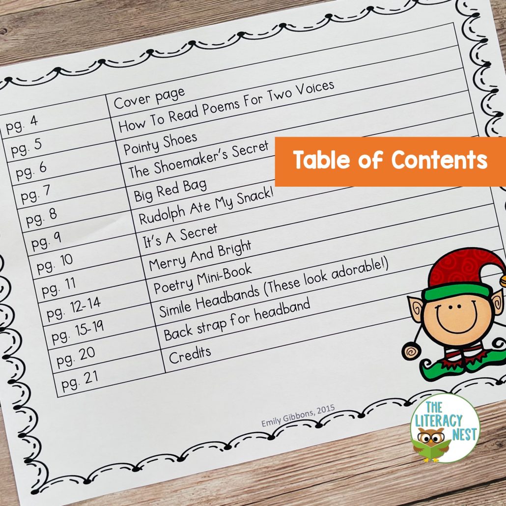 Fluency Poems December Themed Poetry - The Literacy Nest