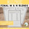 Consonant Blends (Final M N) Worksheets Activities for Orton-Gillingham ...