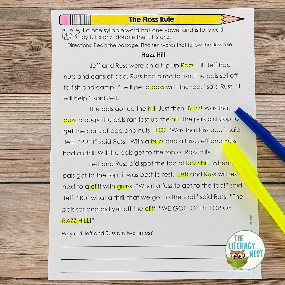 The Floss Rule Spelling Rules for Orton-Gillingham Lessons - The ...