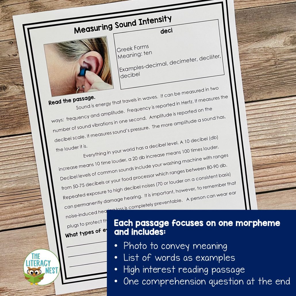 Morphology Reading Passages for Greek Forms - The Literacy Nest