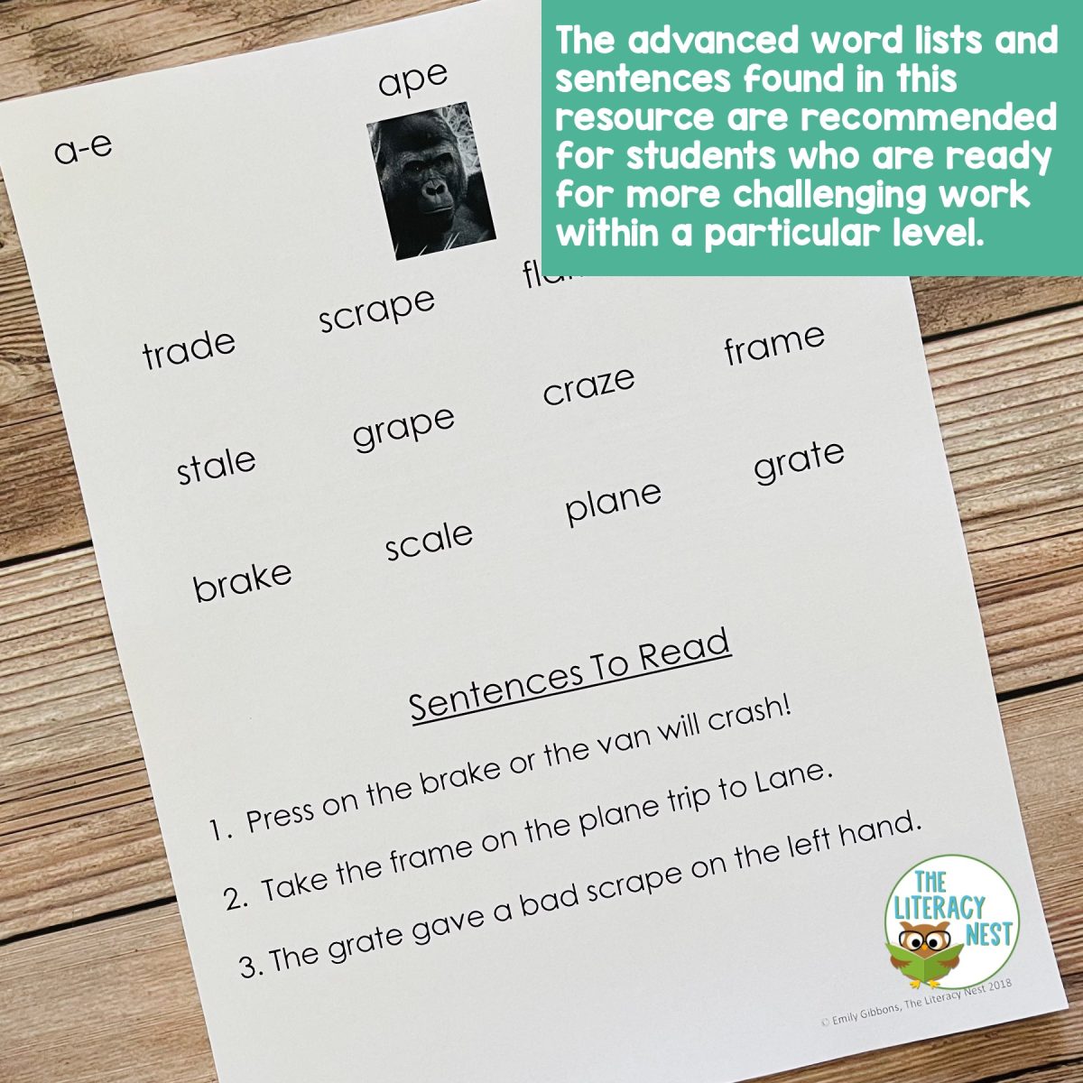 Decodable Word Lists & Sentences for ADVANCED Orton-Gillingham Level 1 ...