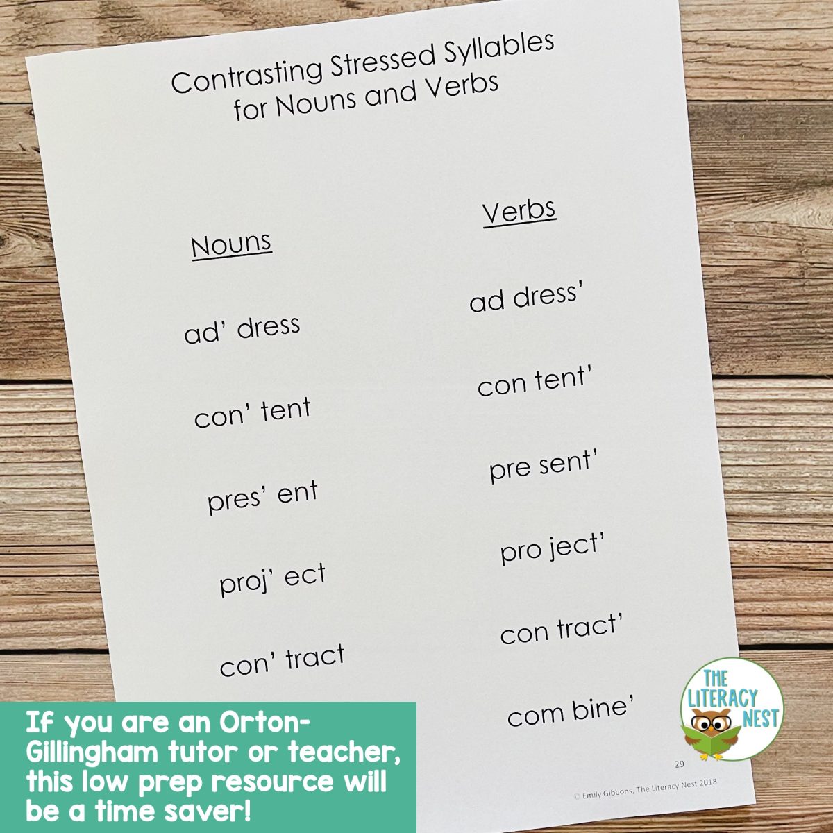 Decodable Word Lists & Sentences for ADVANCED Orton-Gillingham Level 1 ...