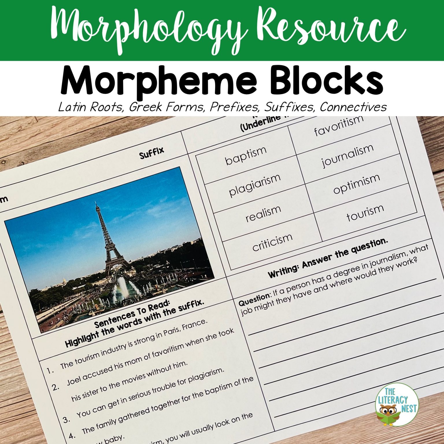 Morphology Activities Prefixes, Suffixes, Roots, Greek Forms - The ...