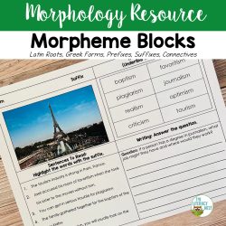 Morphology Activities Prefixes, Suffixes, Roots, Greek Forms - The ...
