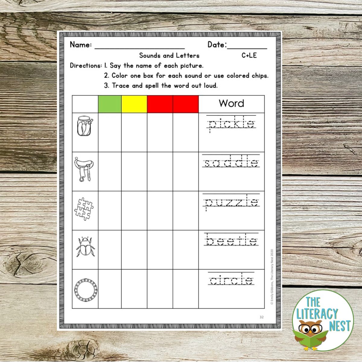 Syllable Type Consonant + LE Orton-Gillingham Multisensory - The ...