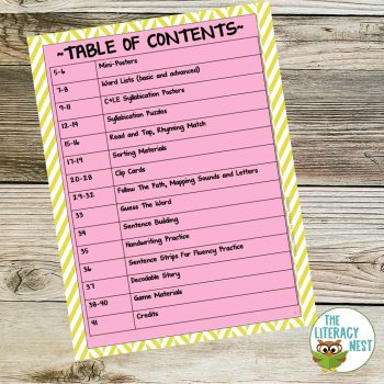 Syllable Type Consonant + LE Orton-Gillingham Multisensory - The ...