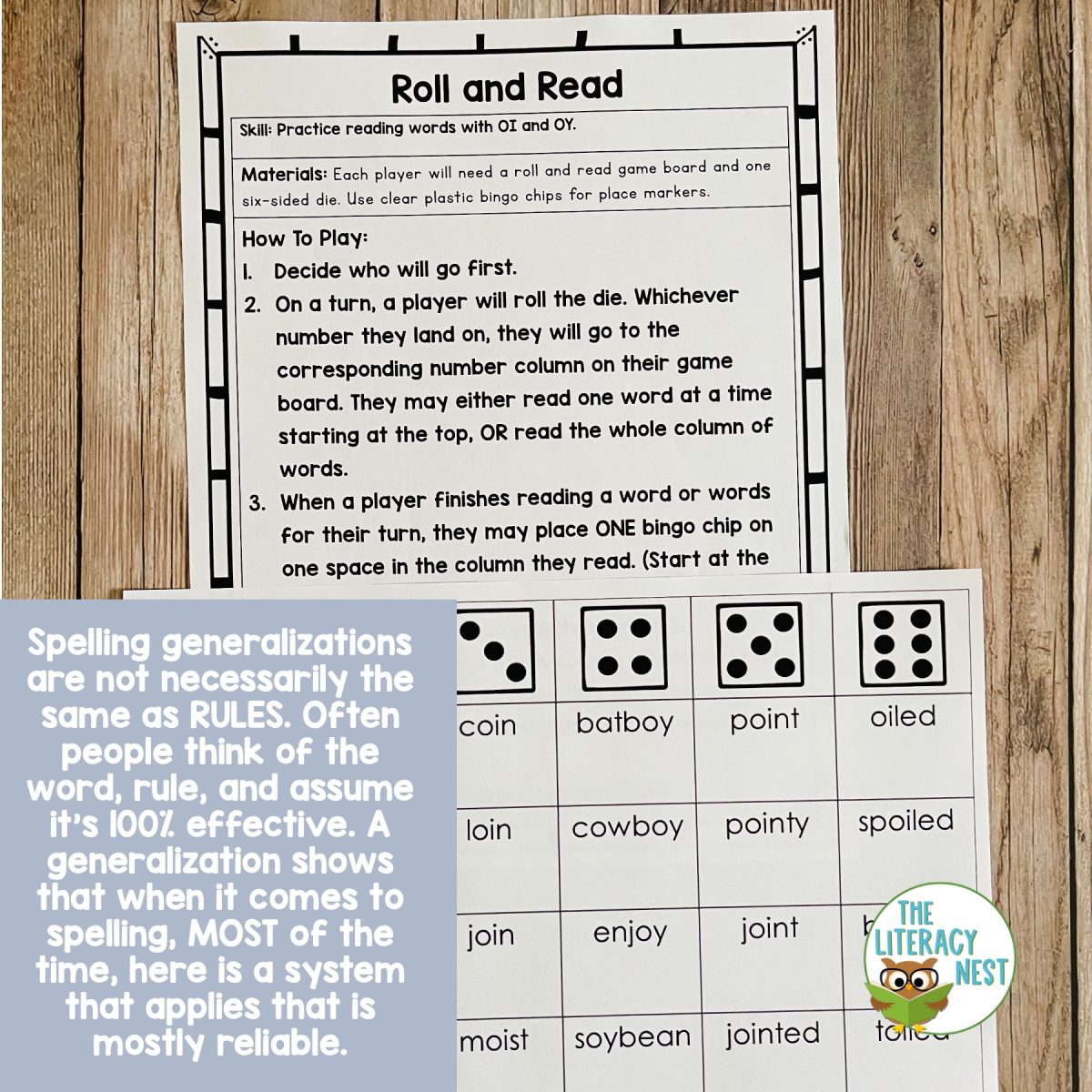 OI and OY Spelling Rules for Orton-Gillingham Lessons - The Literacy Nest