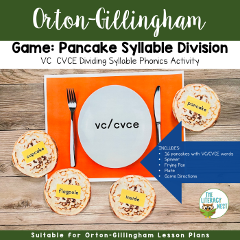 Syllable Division and Syllable Types Sorting Practice FREEBIE - The ...