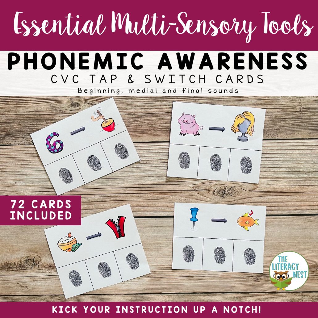 Phonemic Awareness Multisensory Cards Orton-Gillingham Teaching ...