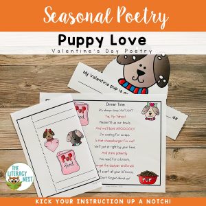 Valentine's Day Fluency Poems February Activities - The Literacy Nest