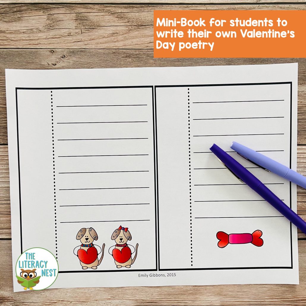 Valentine's Day Fluency Poems February Activities - The Literacy Nest