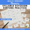 Syllable Division and Syllable Types Sorting Practice FREEBIE - The ...