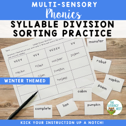 Syllable Division Activities for Explicit Phonics and Orton-Gillingham ...
