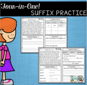 Suffix Practice for Vocabulary and Reading Comprehension - The Literacy ...