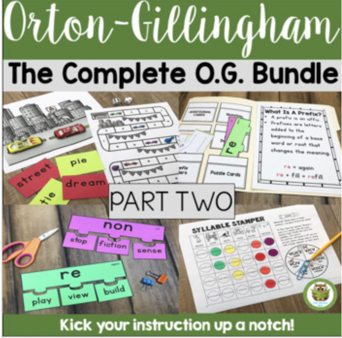 Orton-Gillingham Activities, Games and Worksheets Complete Bundle (part ...