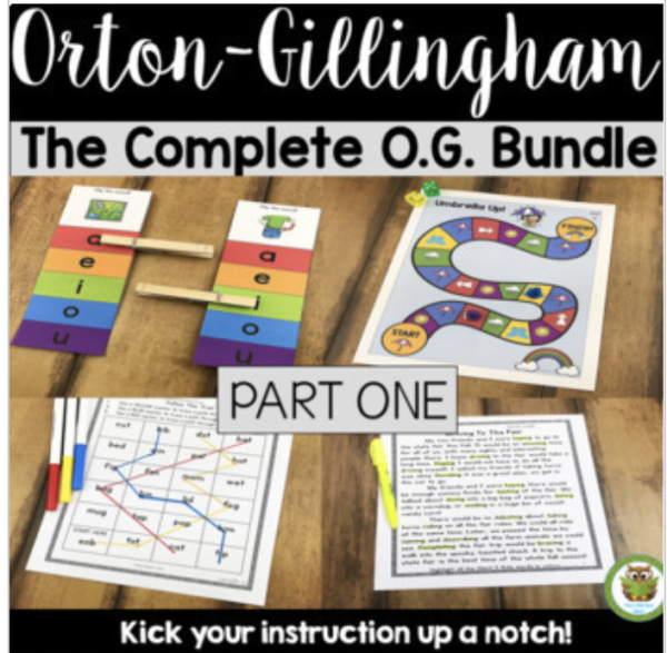 Orton-Gillingham Complete Bundle Games, Worksheets and Activities (part ...