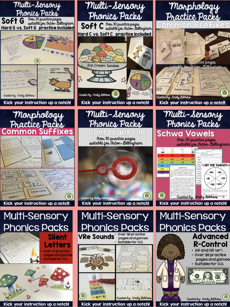 Orton-Gillingham Activities, Games and Worksheets Complete Bundle (part ...