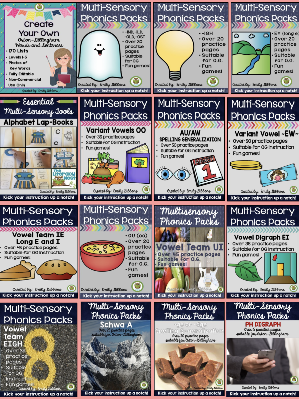 Orton-Gillingham Activities, Games and Worksheets Complete Bundle (part ...
