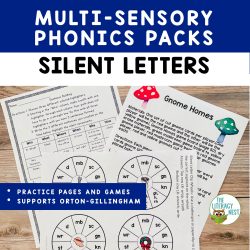 Silent Letters Activities and Worksheets for Orton-Gillingham Lessons ...
