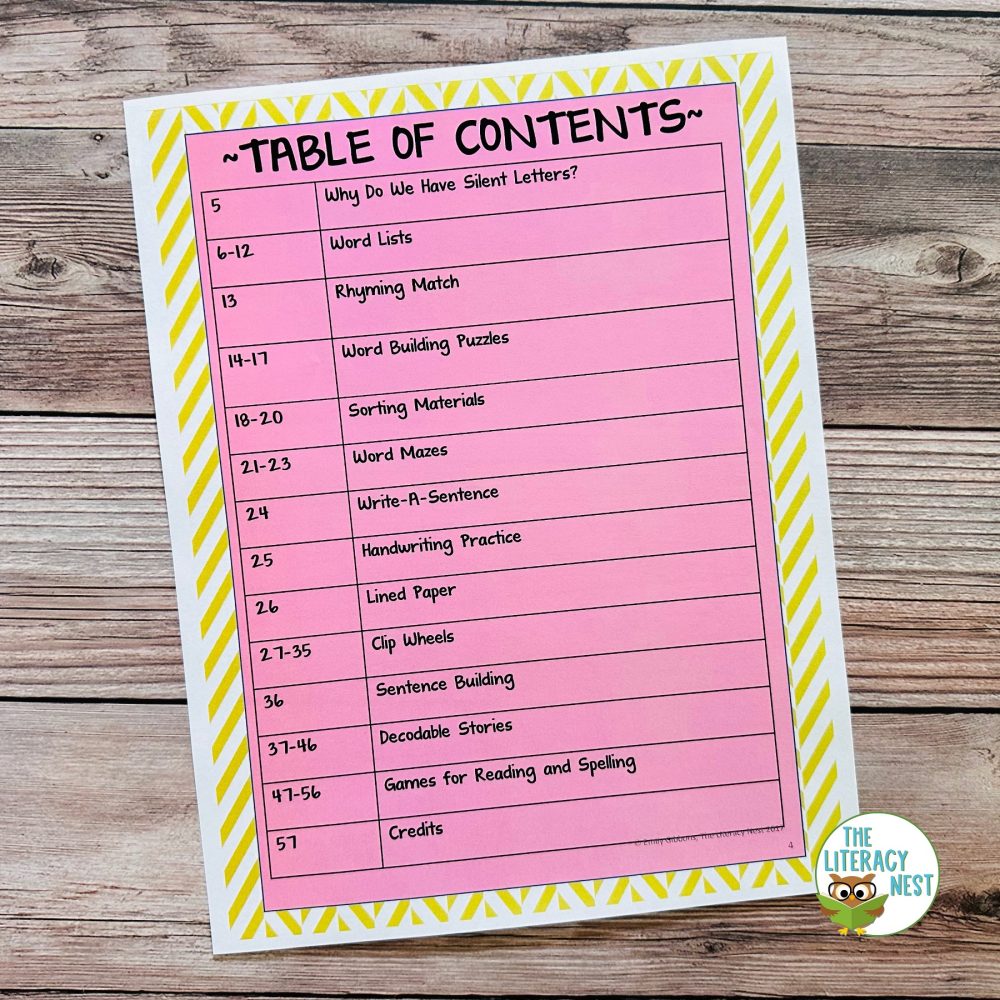 Silent Letters Activities and Worksheets for Orton-Gillingham Lessons ...