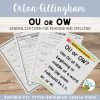 OU and OW Spelling Rules for Orton-Gillingham Lessons - The Literacy Nest