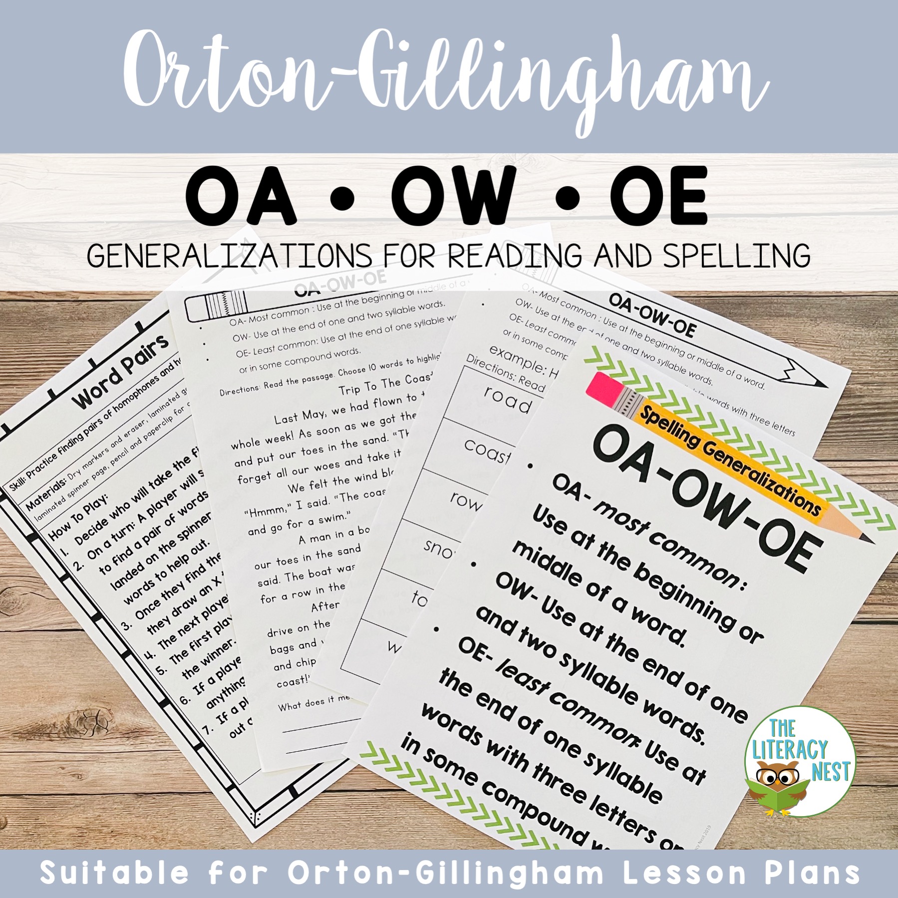 Orton Gillingham Student Notebook With Interactive Notebook Templates ...