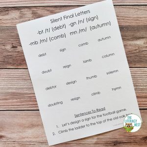 Silent Letters Activities and Worksheets for Orton-Gillingham Lessons ...