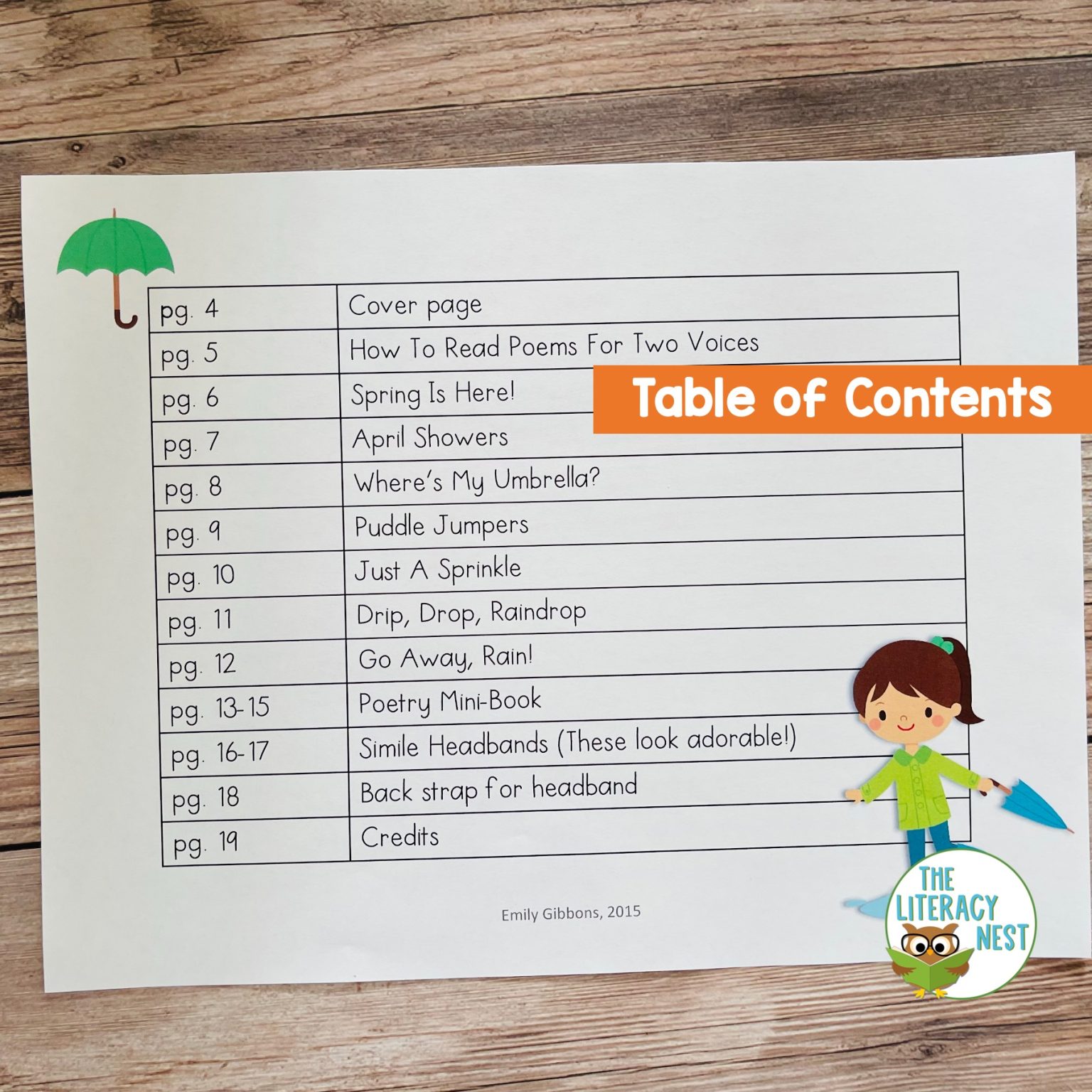 Spring Poems for Fluency Practice - The Literacy Nest