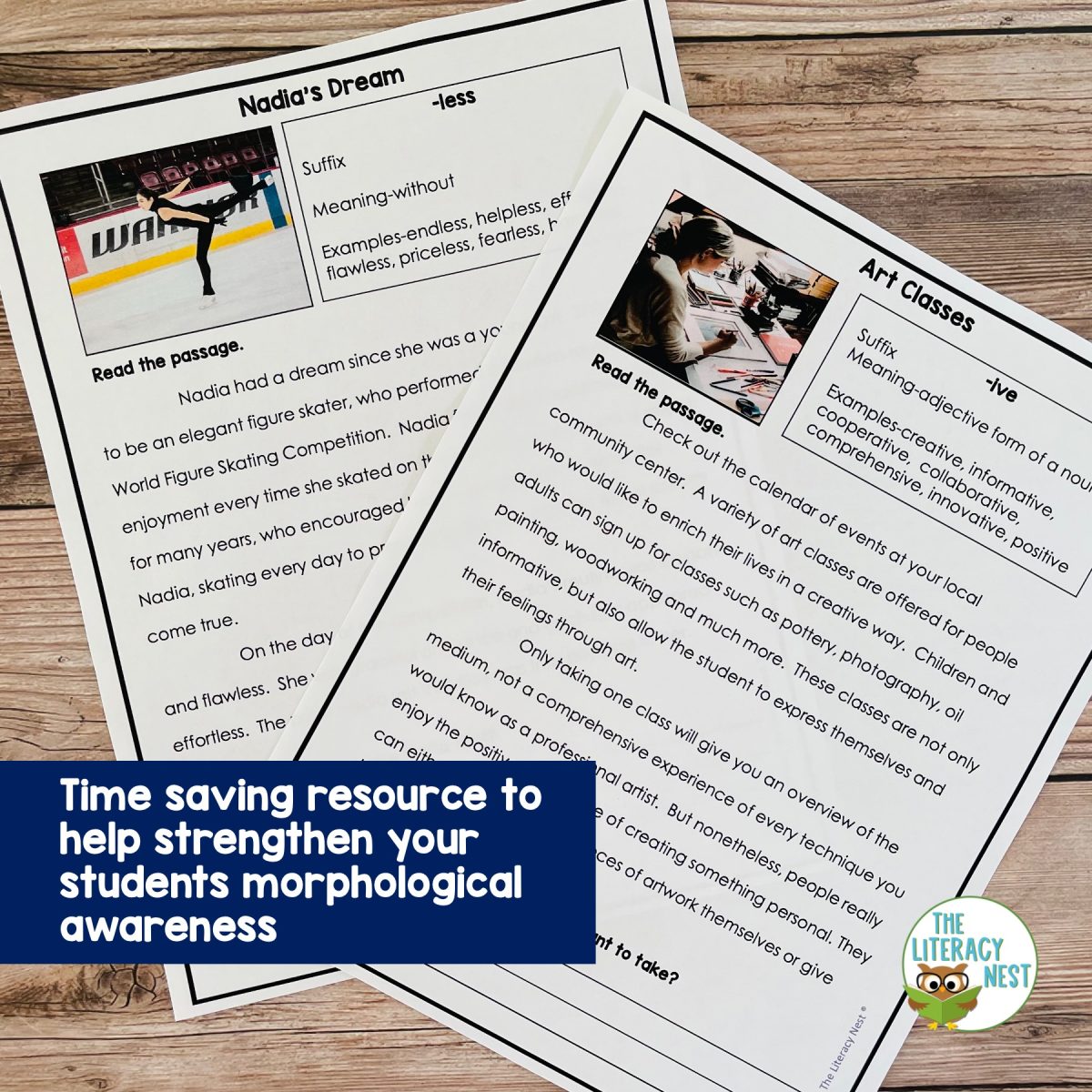 Morphology Reading Passages for Suffixes - The Literacy Nest