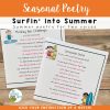 Summer Poems for Fluency Practice - The Literacy Nest