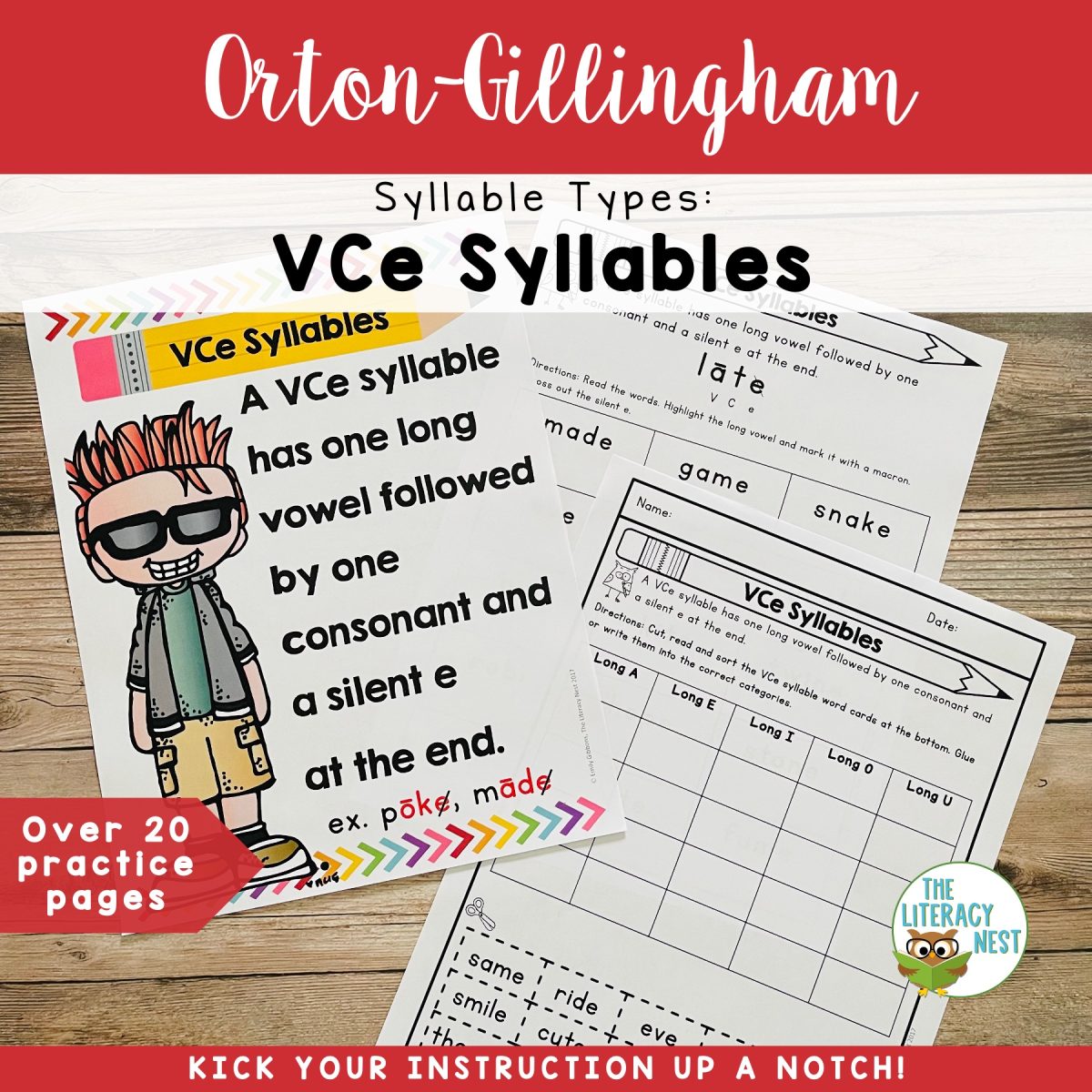Orton-Gillingham Activities FREE Syllable Division Multisensory ...