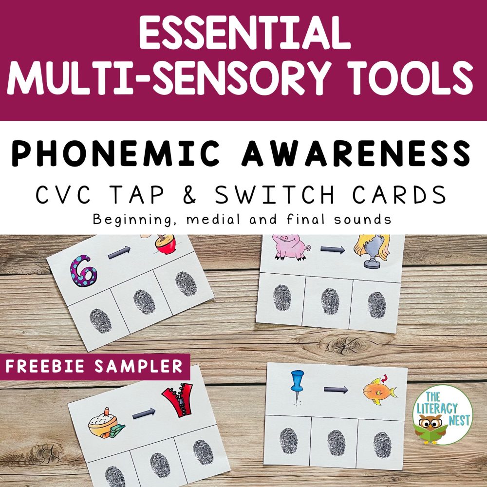 Phonemic Awareness: FREEBIE Cards Multisensory Phonics Approach Orton ...