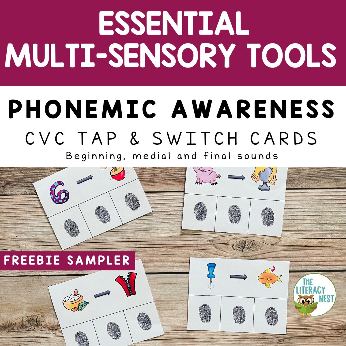 Phonemic Awareness: FREEBIE Cards Multisensory Phonics Approach Orton ...