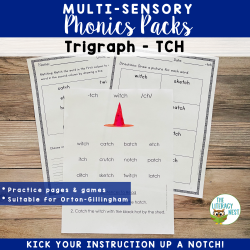 Trigraph: TCH | Orton-Gillingham Multisensory Phonics Activities ...
