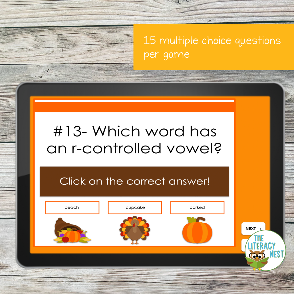 Thanksgiving Activities Syllable Activities for Virtual Learning - The ...