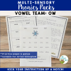 Vowel Team: OW | Orton-Gillingham Multisensory Phonics Activities - The ...