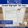 Vowel Team OU /oo/ Orton-Gillingham Multisensory Phonics Activities ...