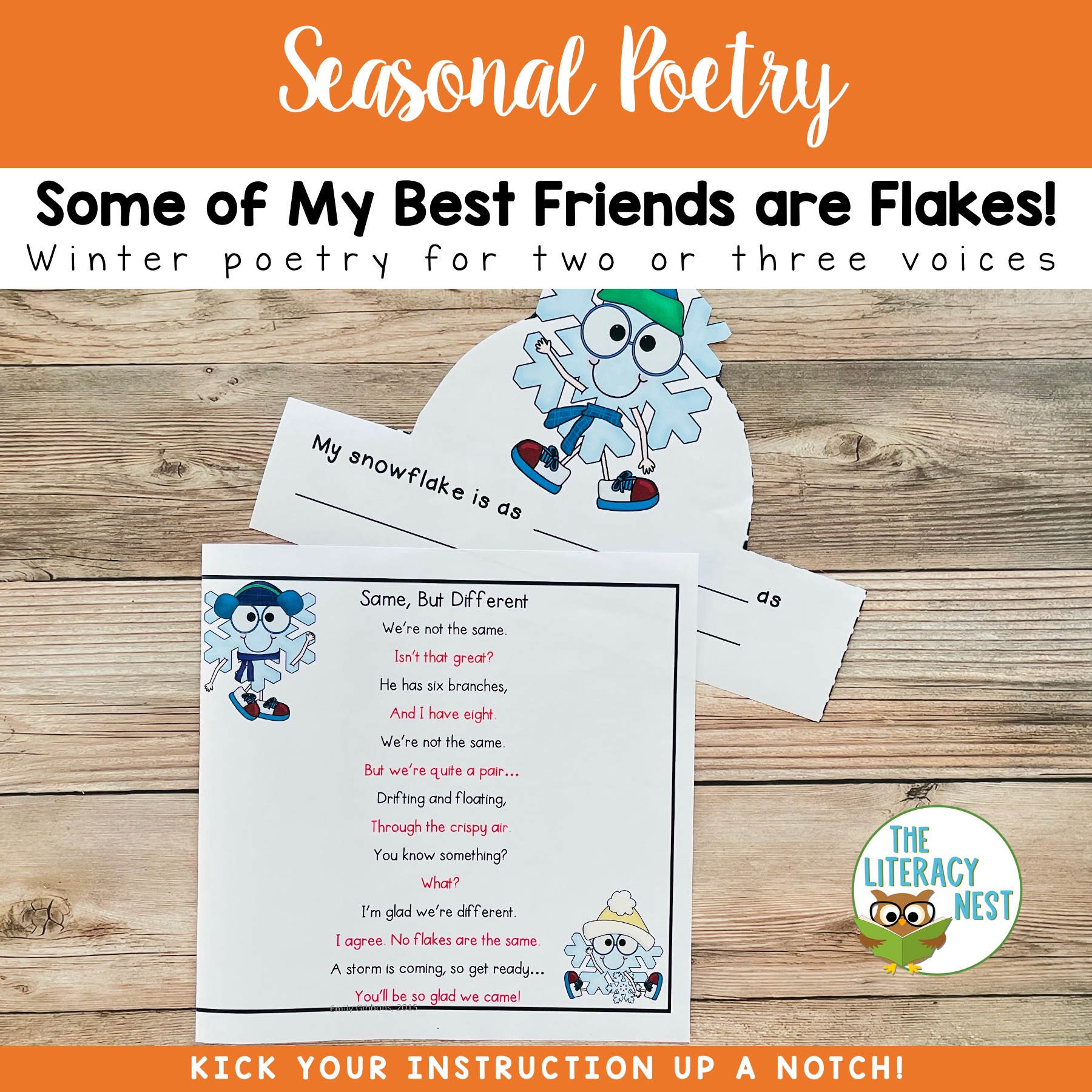 Winter Poems for Fluency Practice - The Literacy Nest