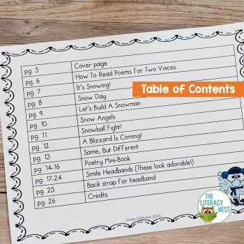 Winter Poems for Fluency Practice - The Literacy Nest