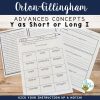 Decodable Word Lists & Sentences for ADVANCED Orton-Gillingham Level 1 ...