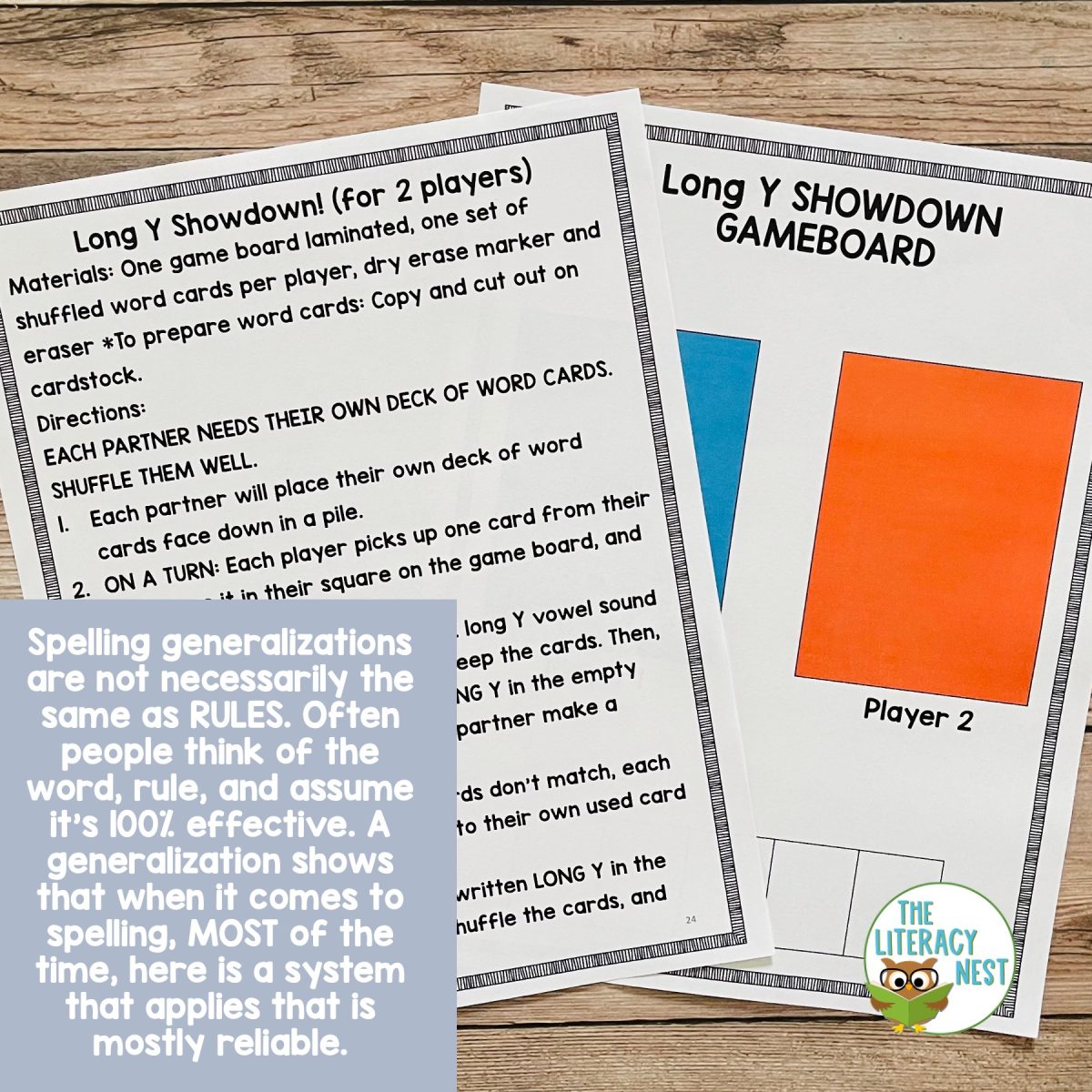 Long Sounds of Y Spelling Rules for Orton-Gillingham Lessons - The ...