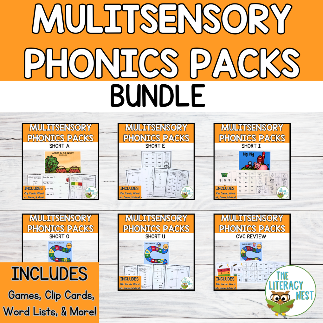 Summer Review CVC Phonics Activities - The Literacy Nest