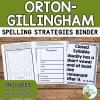 Orton Gillingham Student Notebook With Interactive Notebook Templates ...