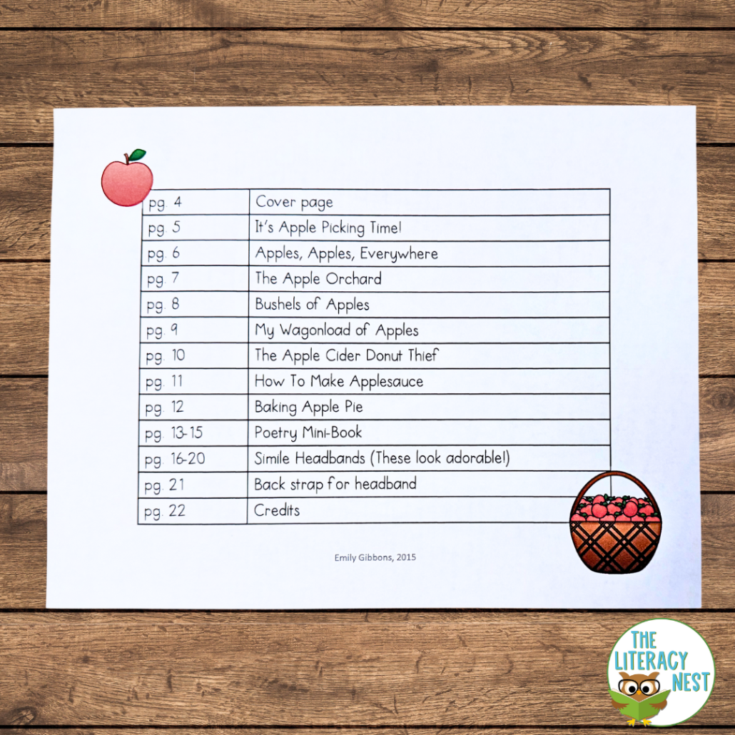Apple Poems for Fluency Practice - The Literacy Nest